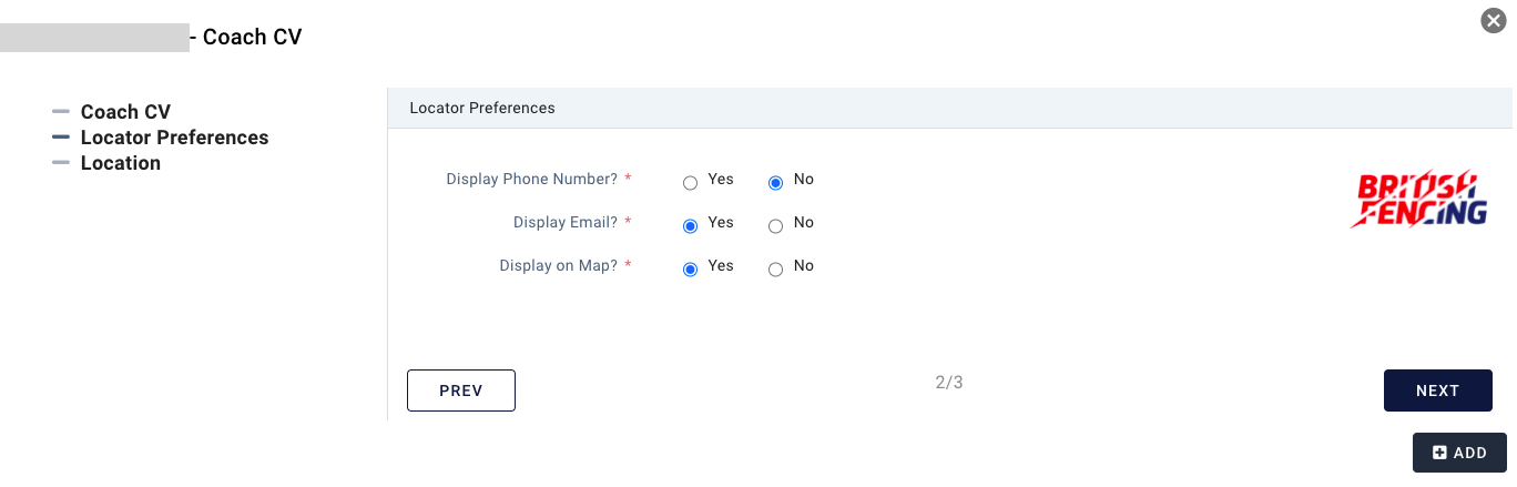 CREATING A COACH PROFILE FOR THE NEW COACH REGISTER - BRITISH FENCING
