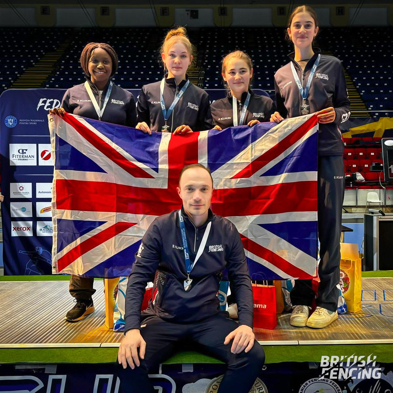 SILVER FOR CADET WOMEN'S SABRE IN ROMANIA - BRITISH FENCING