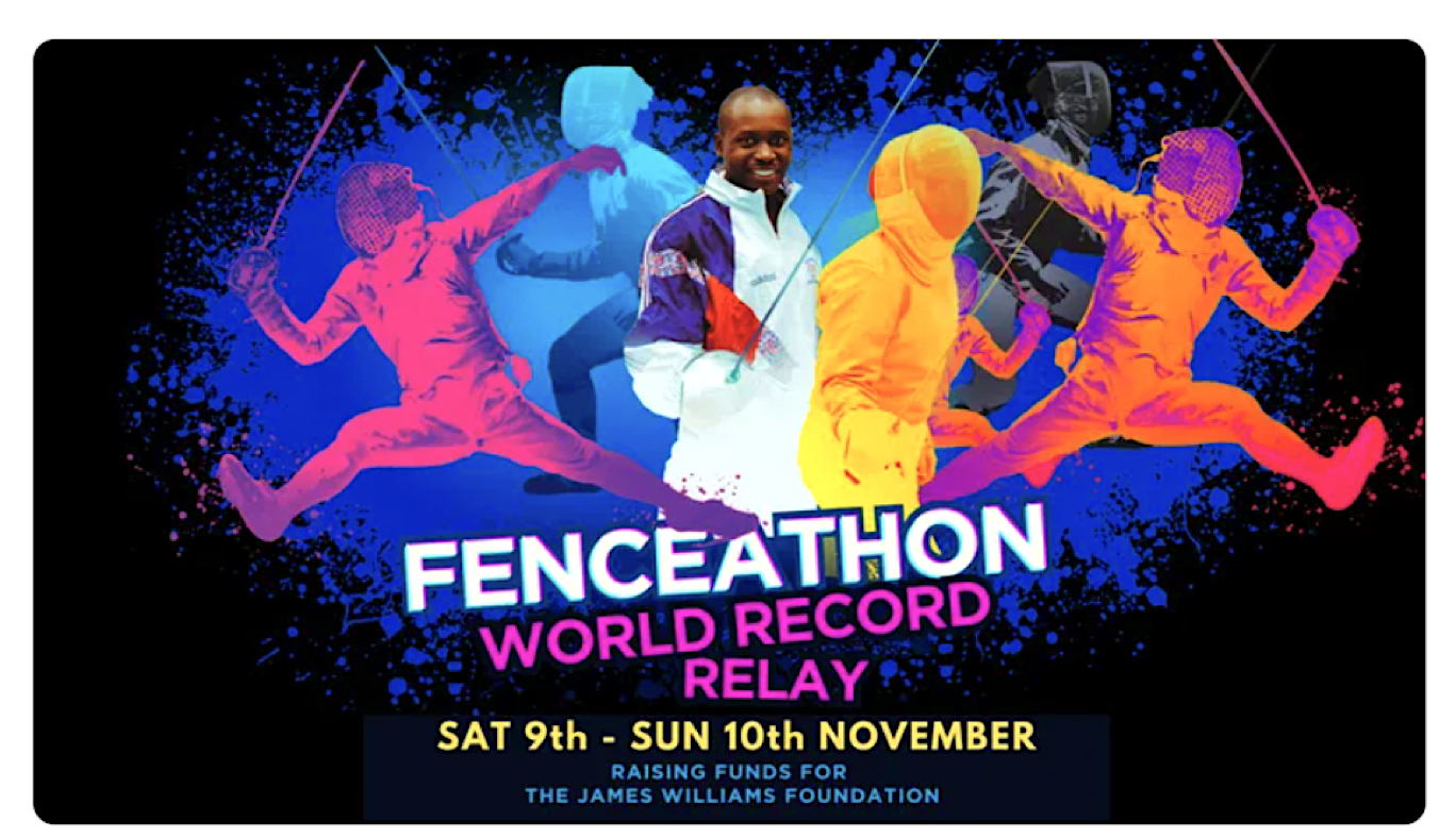 JAMES WILLIAMS CHARITY FENCEATHON SCHEDULED FOR NOVEMBER - BRITISH FENCING